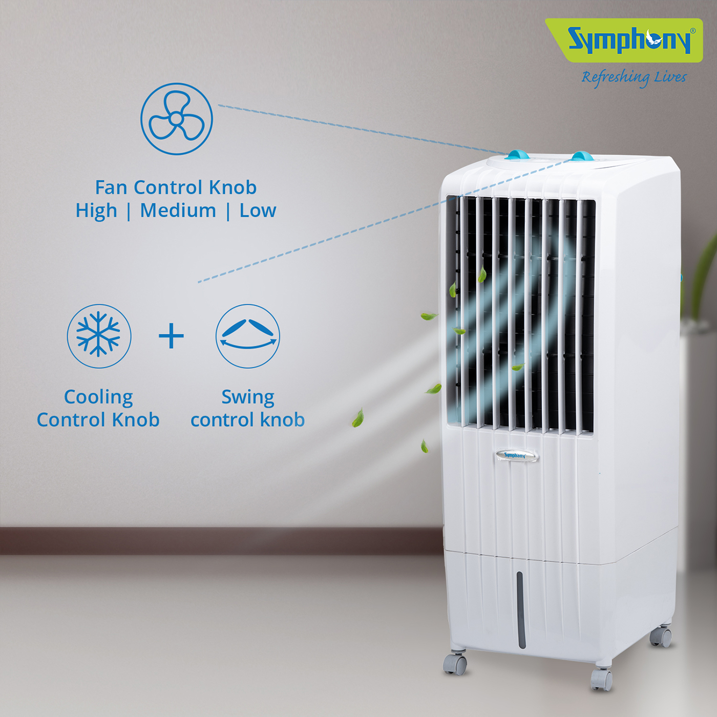 Air Cooler - Diet 12T 12-litres Tower Air Cooler | Symphony