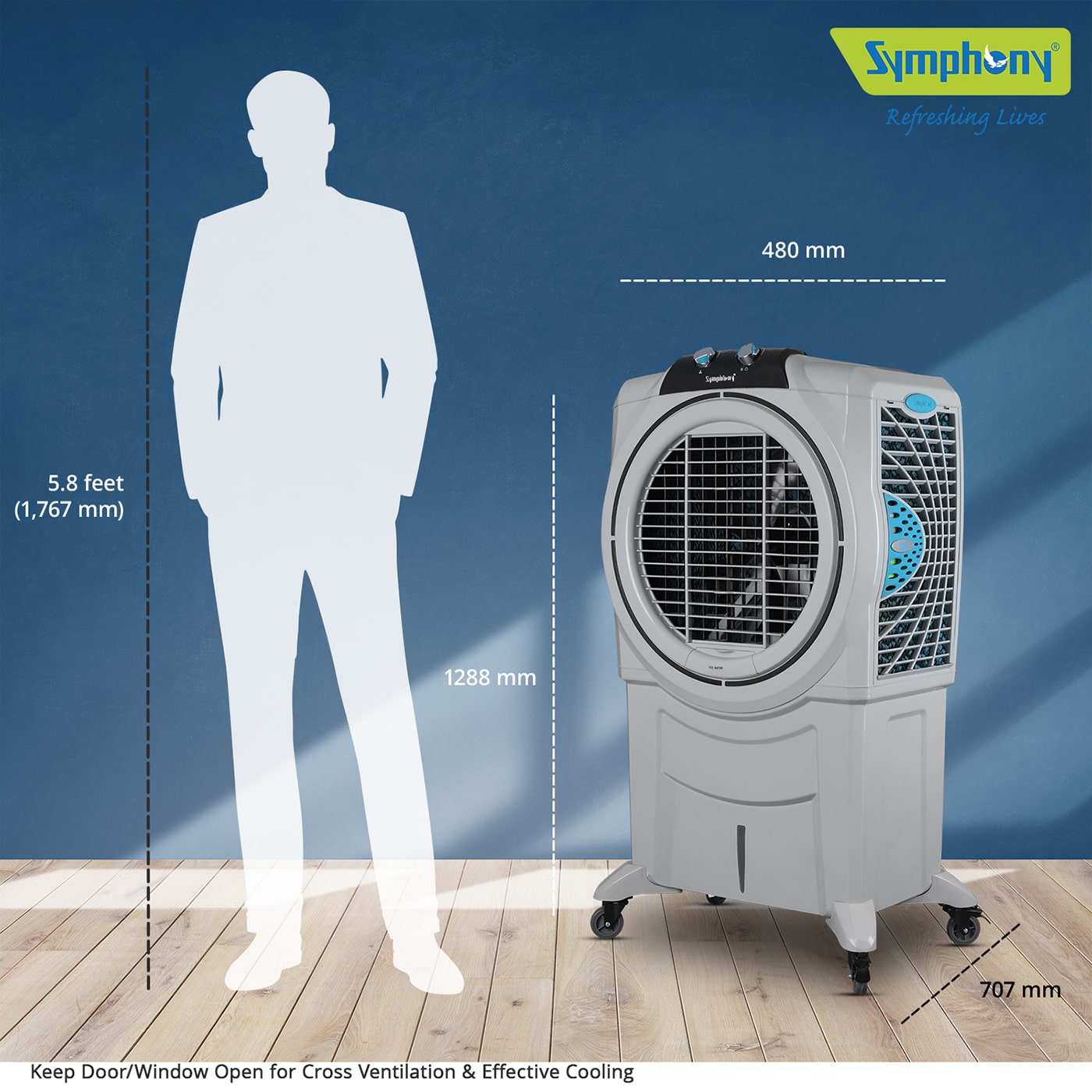 Sumo 115 XL (115-litres) Desert Air Coolers | Symphony