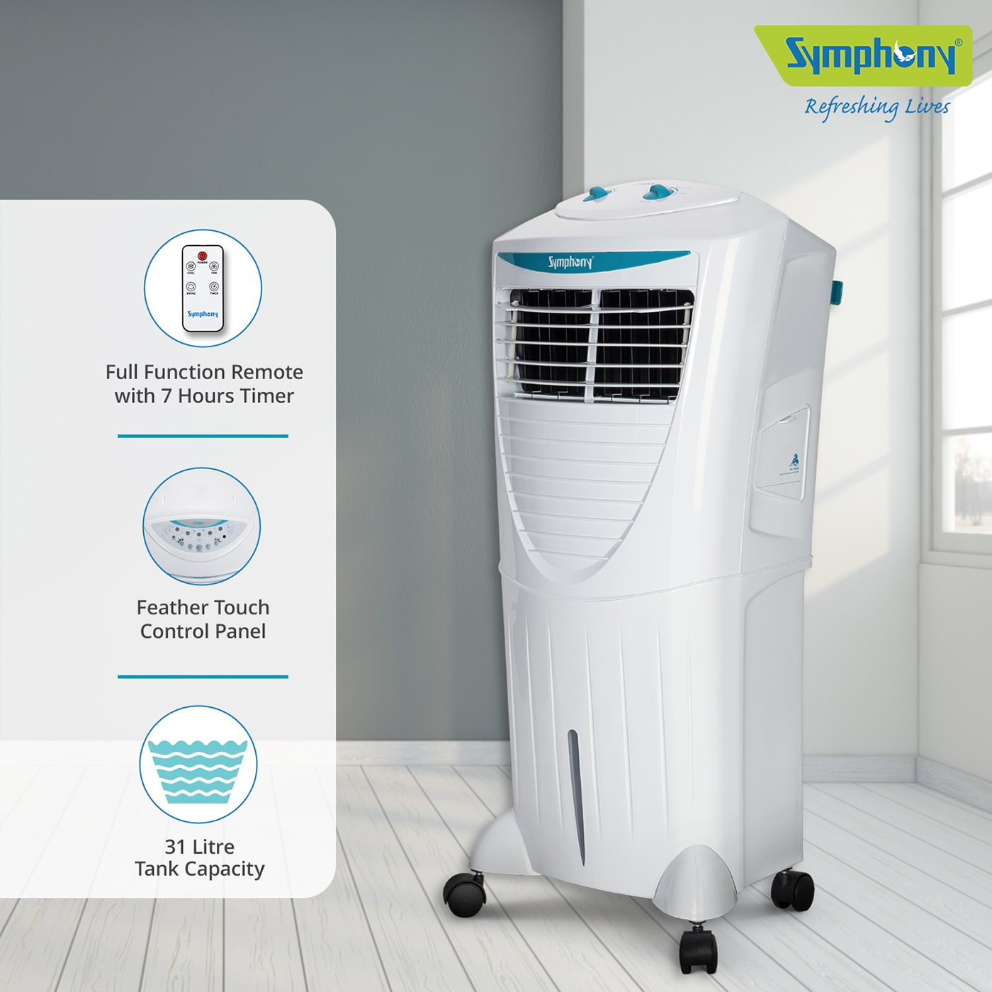 Room Air Cooler HiCool 45T | Symphony Limited